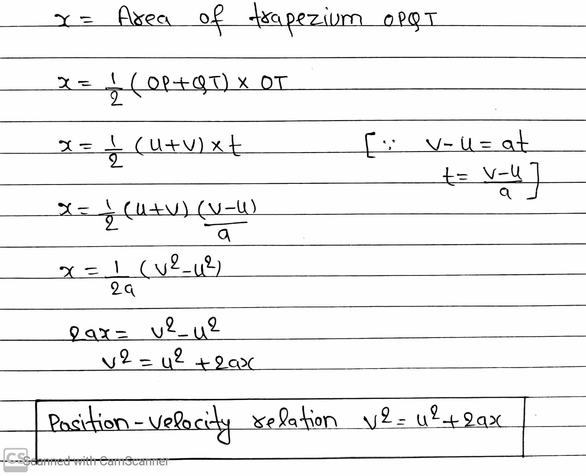 Kinematic Equations For Uniformly Accelerated Motion » Maths And ...