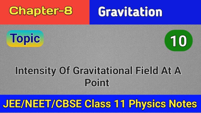 Intensity Of Gravitational Field At A Point » Maths And Physics With ... Intensity Of Gravitational Field At A Point » Maths And Physics With ...
